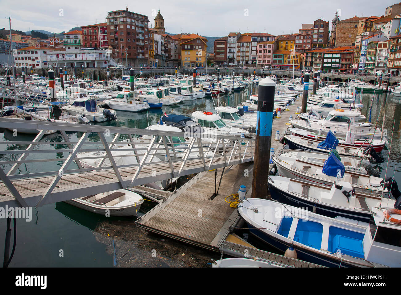 Village view. Bermeo, Biscay, Basque Country. Spain Stock Photo - Alamy