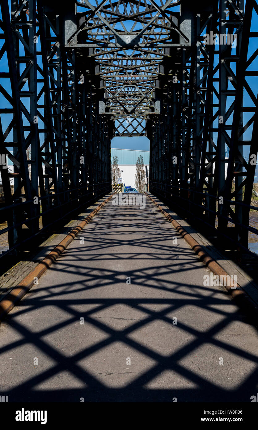 Lattice Type Bridge Leading to Tilbury Gravesend Ferry Dock Stock Photo ...