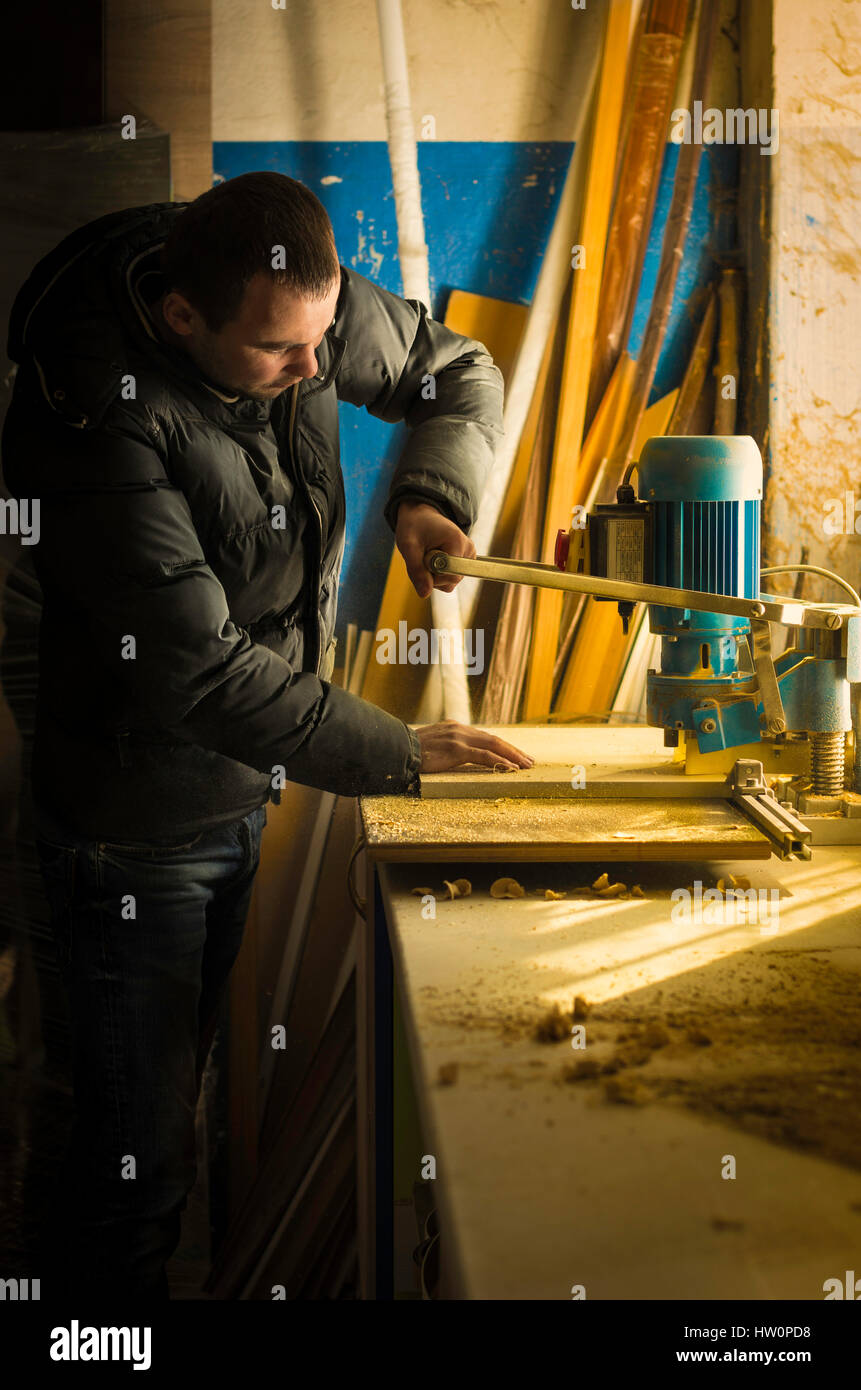 Carpenter doing work hi-res stock photography and images - Alamy