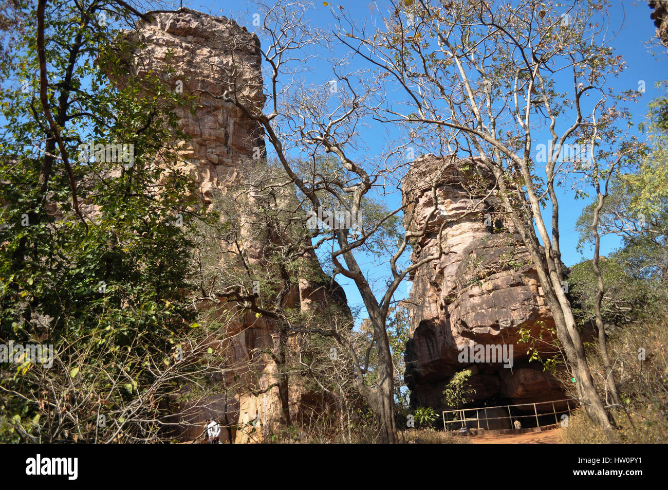 Bhimbetka forest hi-res stock photography and images - Alamy