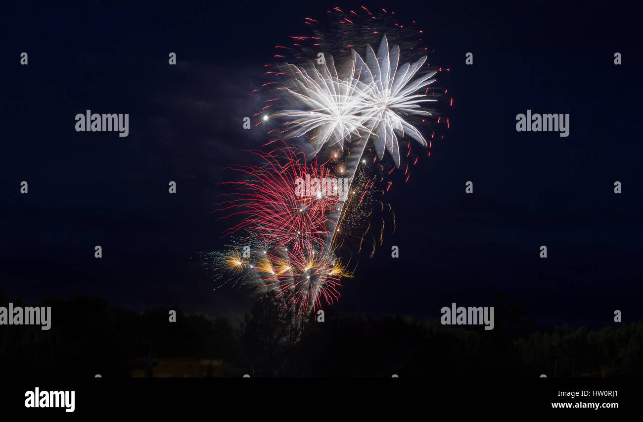 Canada Day Celebration Fireworks Stock Photo - Alamy