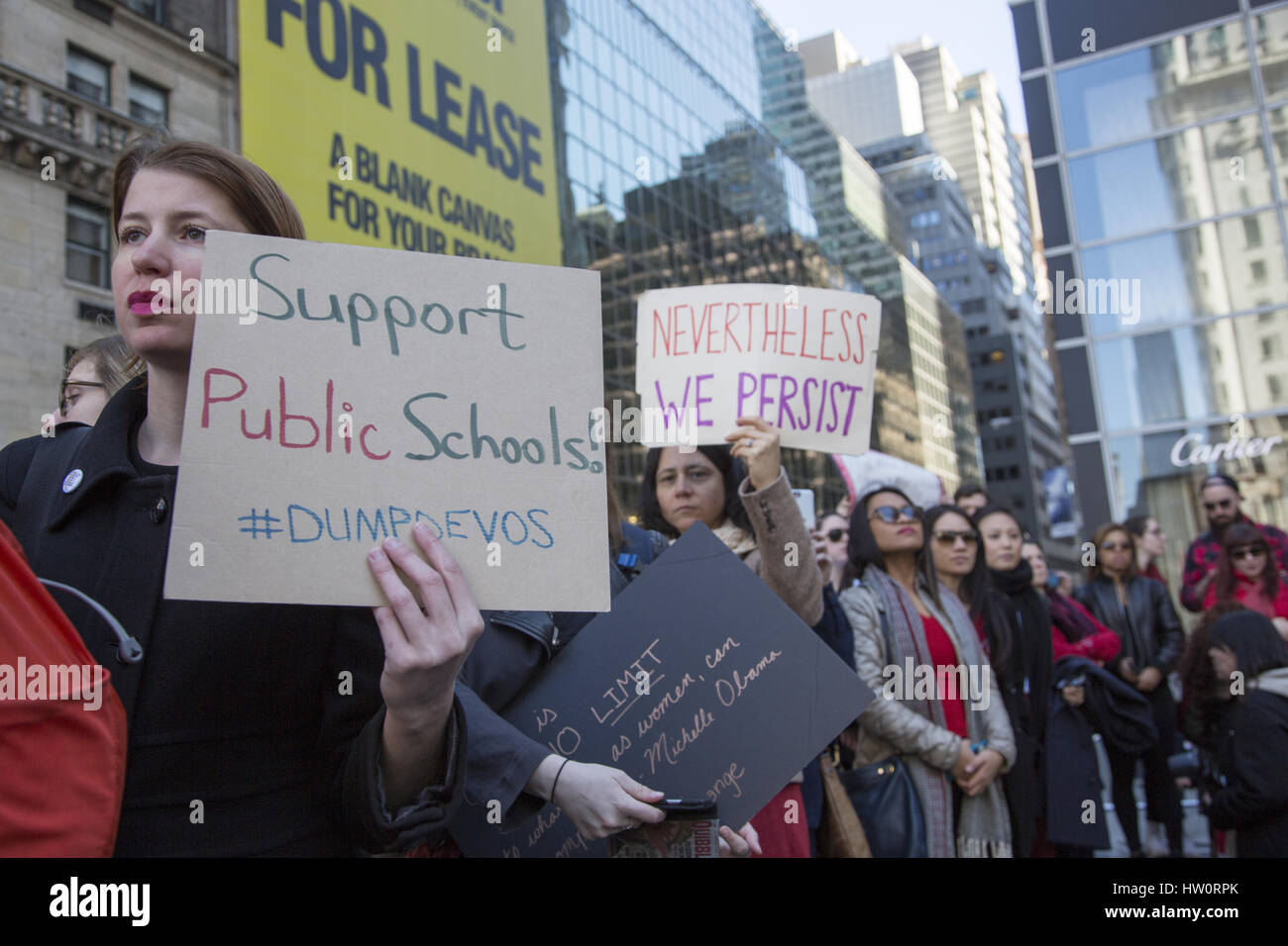 Women rally usa education hi-res stock photography and images - Alamy