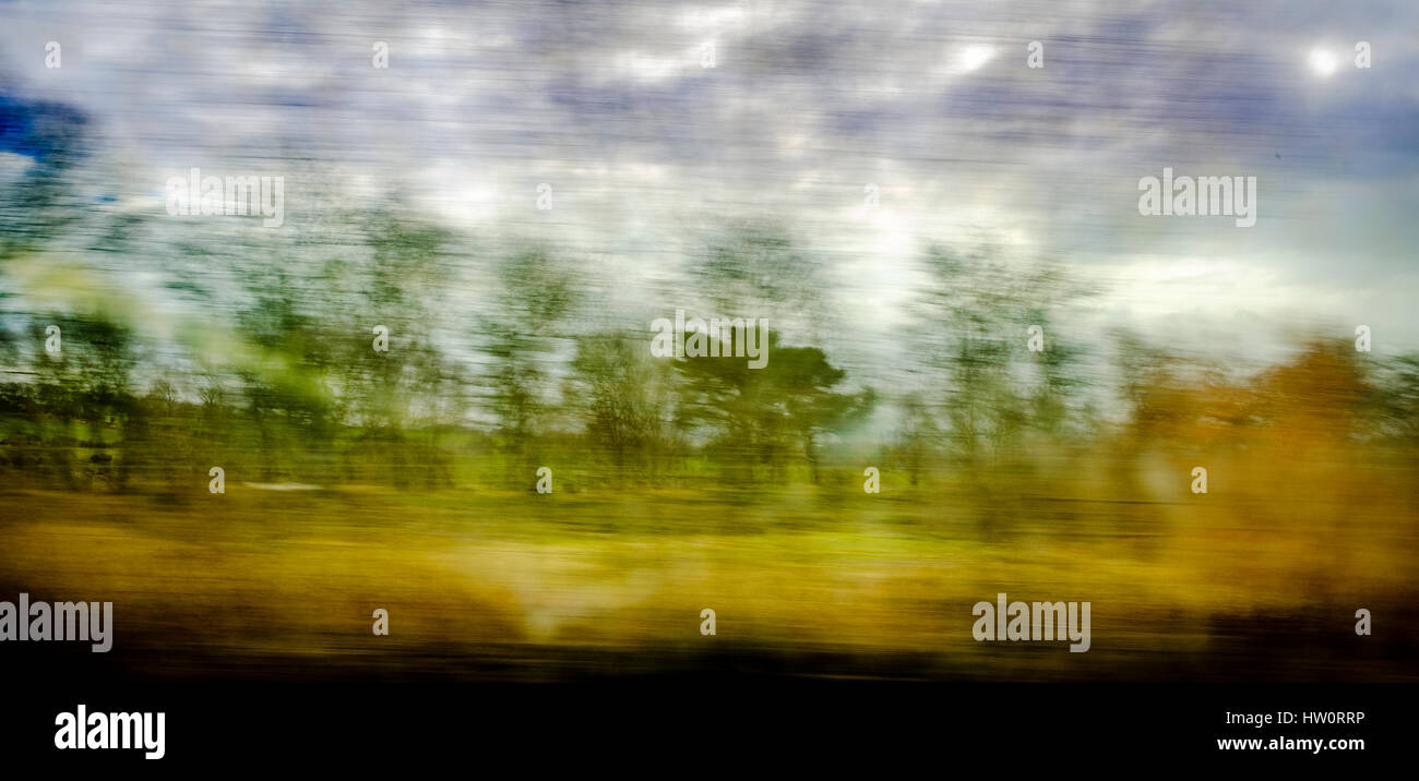 Fast movement from a train hi-res stock photography and images - Alamy
