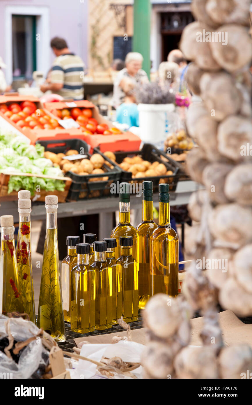 Rovinj market, Croatia Stock Photo - Alamy