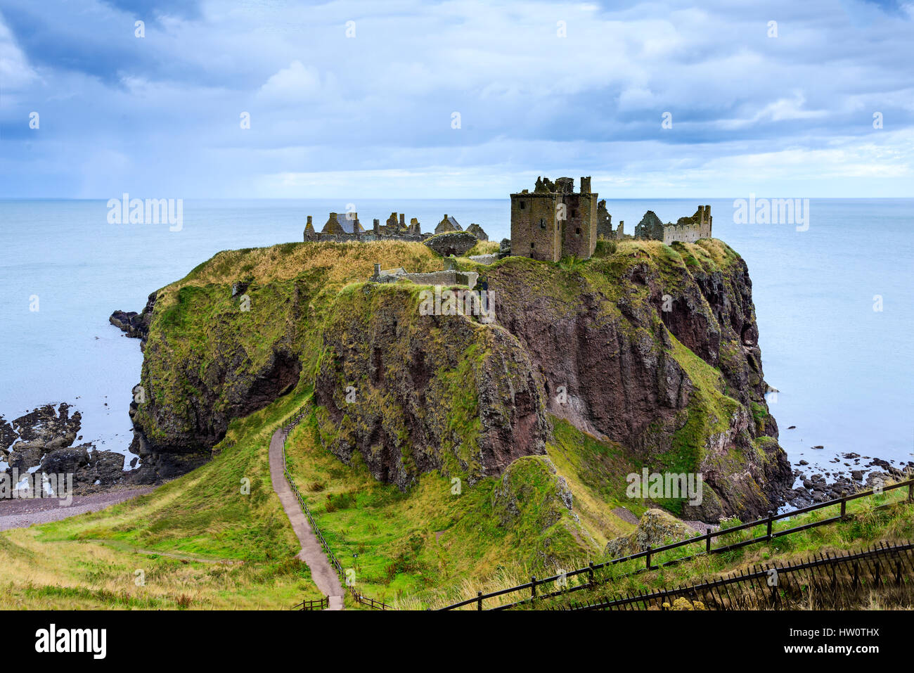 Dunnottar Castle ruins, Scotland - Dunnottar is a ruined medieval ...