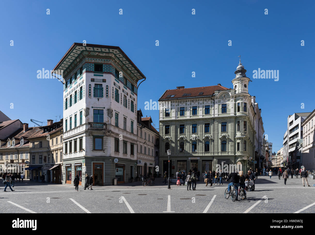 Preseren Square, Ljubljana, Slovenia Stock Photo - Alamy