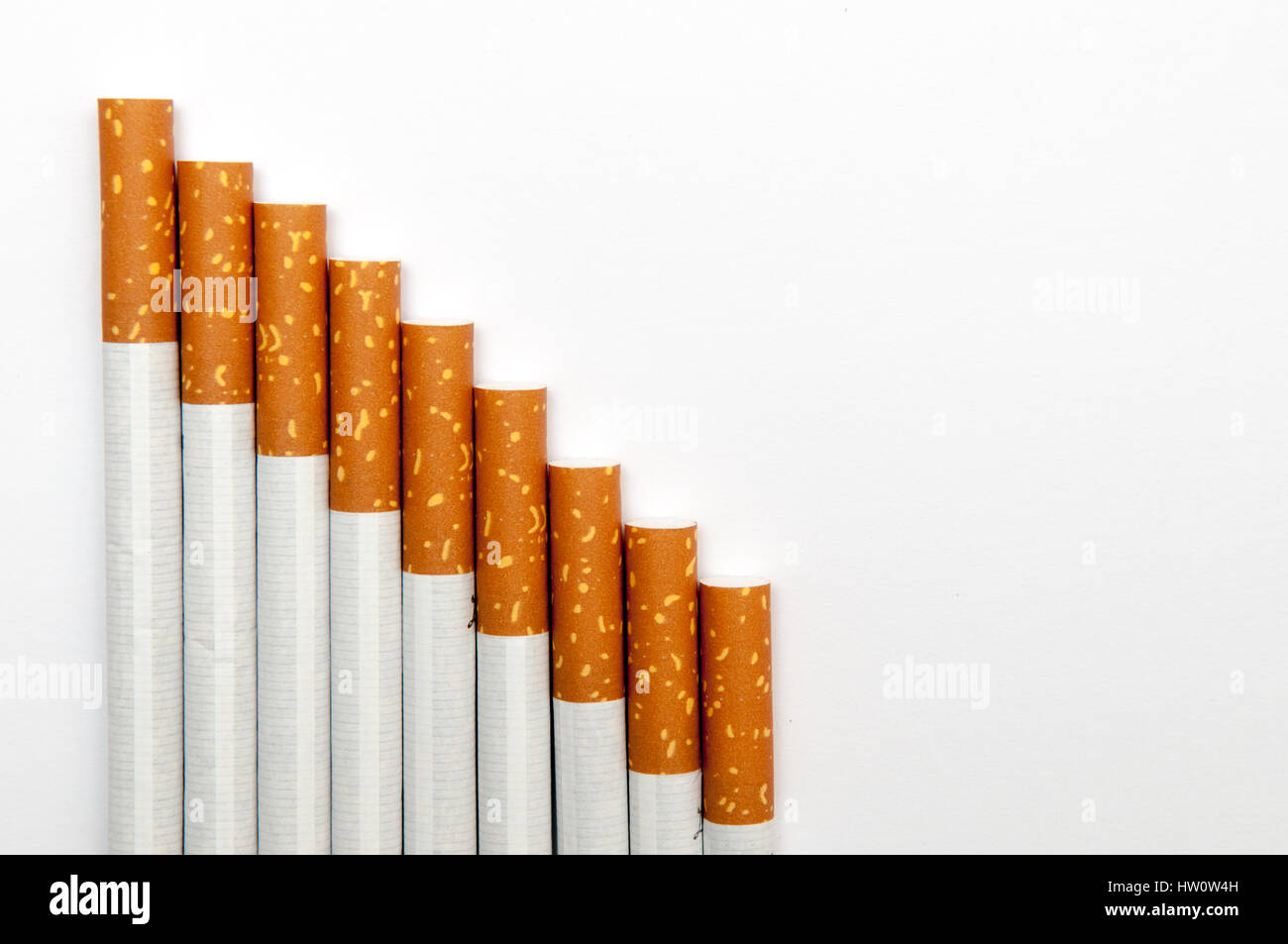 cigarettes close up isolated on a white background Stock Photo - Alamy