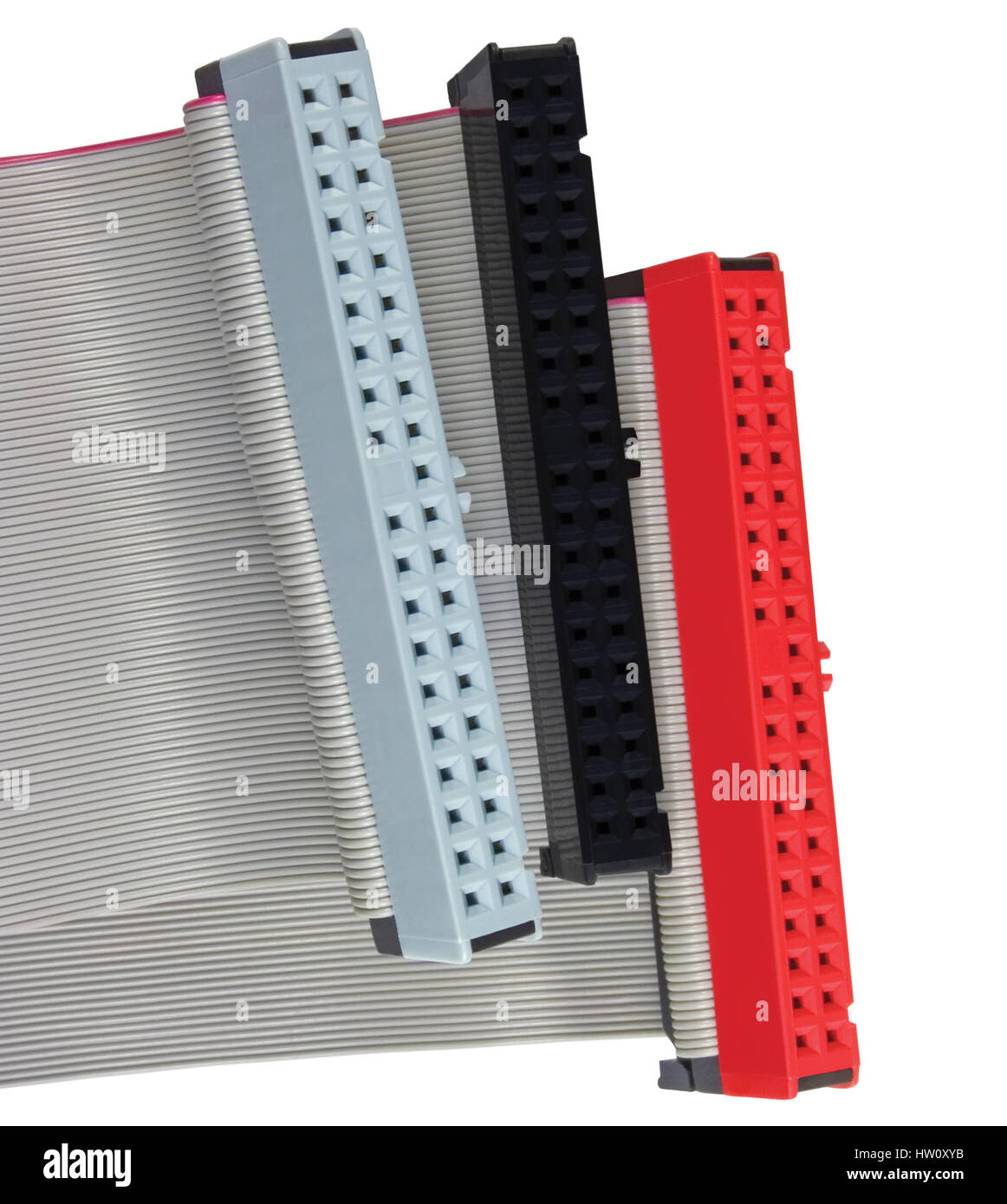 Cable macro ribbon connector blue hi-res stock photography and images ...