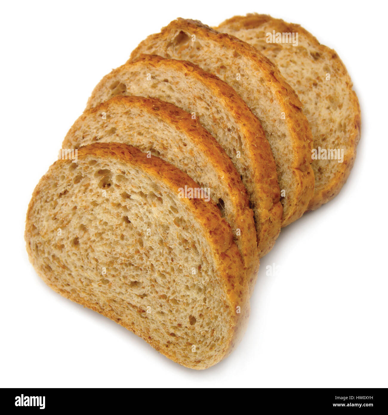 Sliced Bread Slices Stack, Isolated Closeup Stock Photo - Alamy
