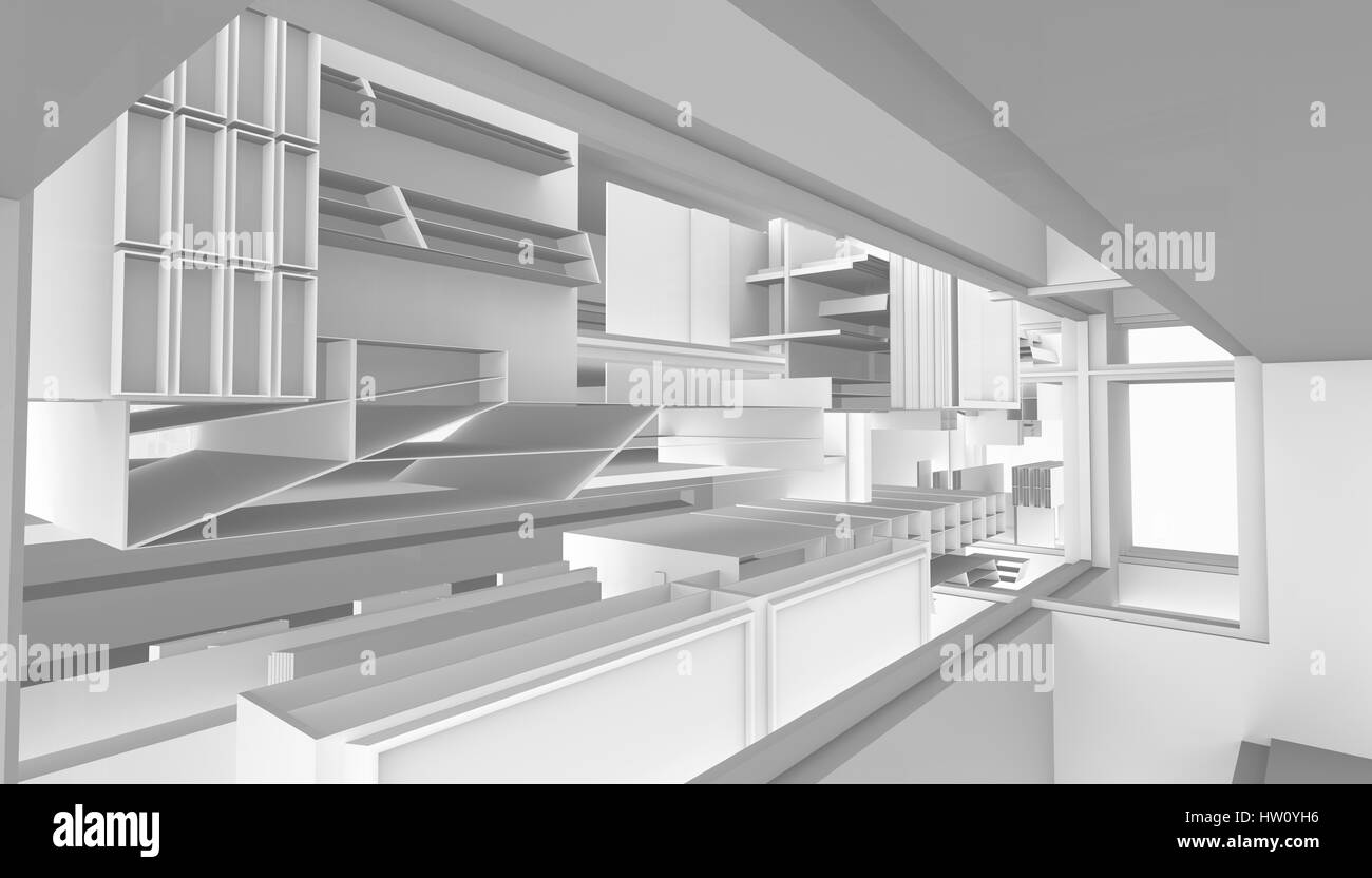 Light Abstract Modern Architecture Background 3d Rendering 3d