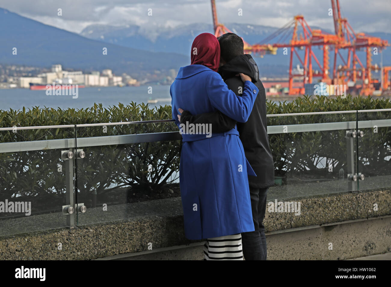 Concept hope immigration male woman fiture Stock Photo - Alamy