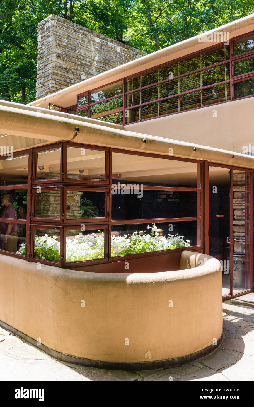 Fallingwater or the Kaufmann Residence is a house designed by architect ...