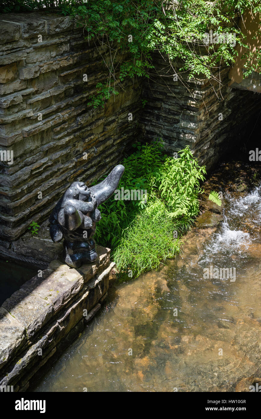 Fallingwater or the Kaufmann Residence is a house designed by architect ...