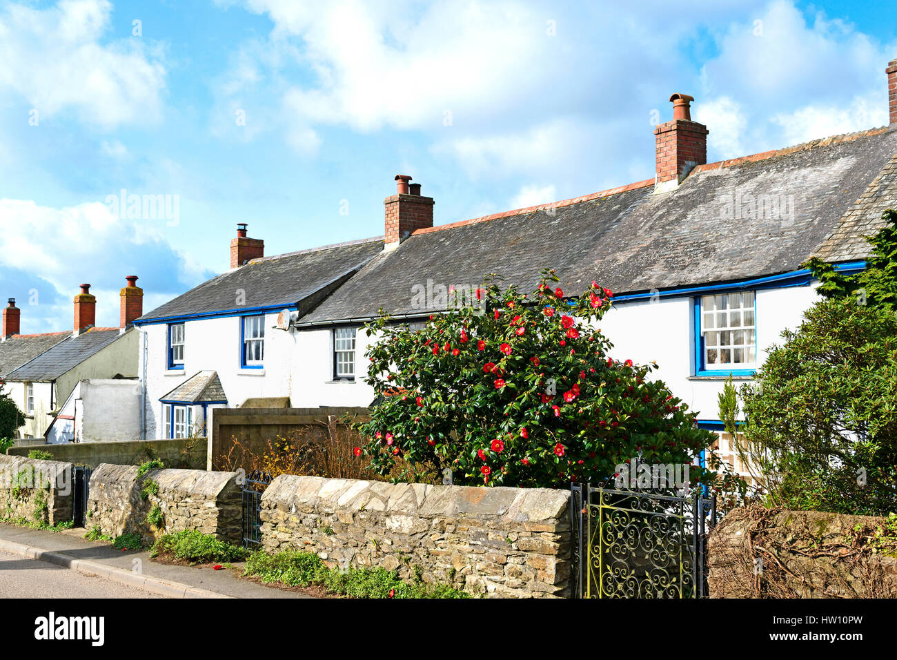 Veryan cornwall hi-res stock photography and images - Alamy