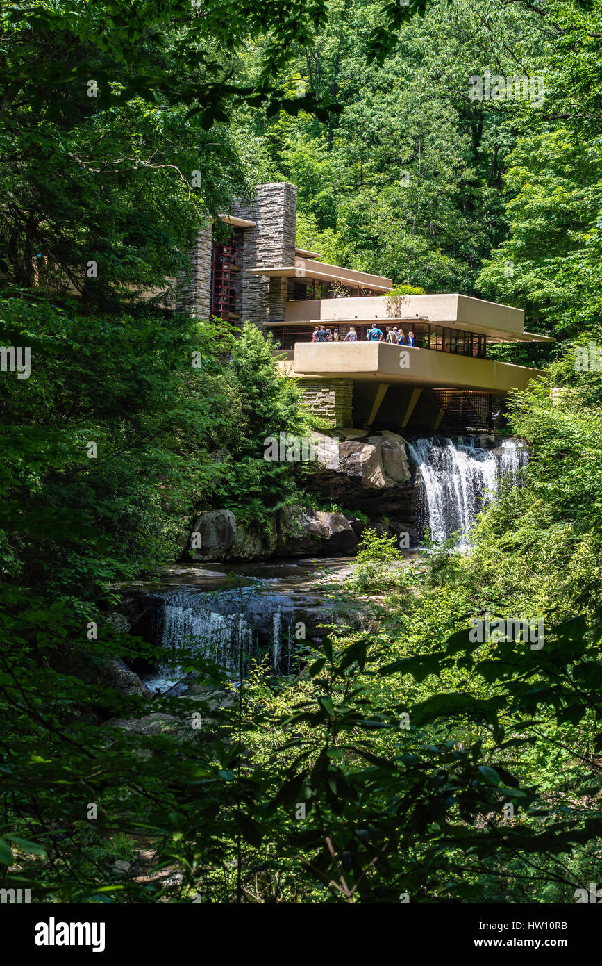 Fallingwater or the Kaufmann Residence is a house designed by architect ...