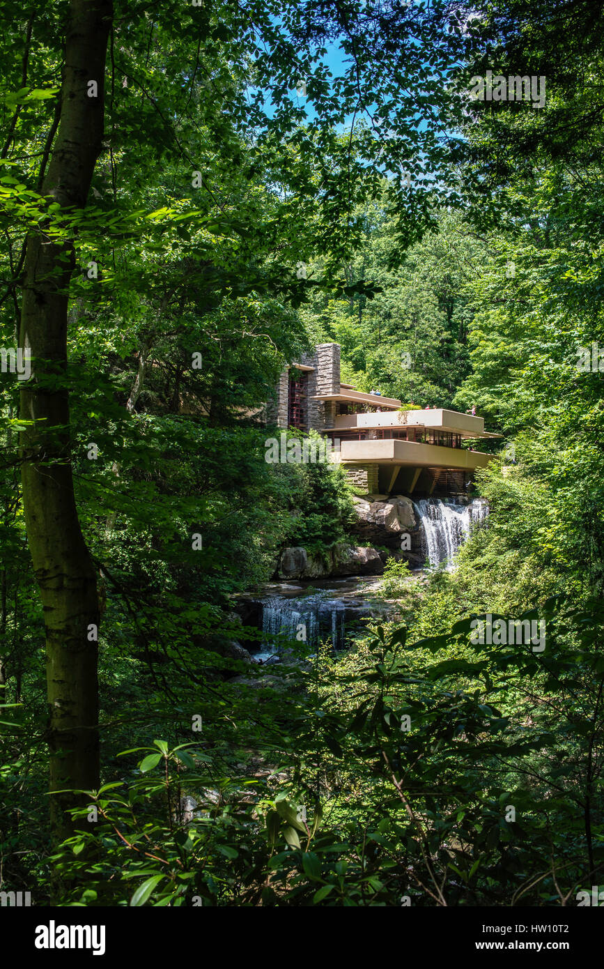 Fallingwater or the Kaufmann Residence is a house designed by architect ...
