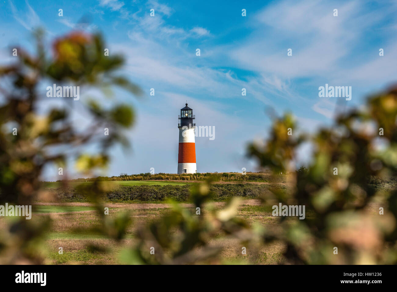 Sankaty Head Lighthouse, Nantucket, Cape Cod, MA. Nantucket, a tiny ...