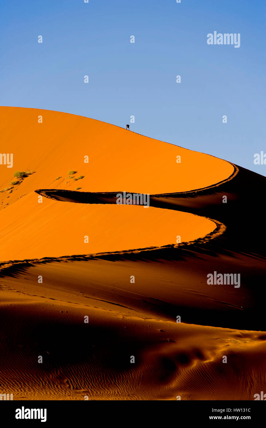 Red dunes at Sossusvlei, Namib Naukluft National Park, Namibia Stock ...