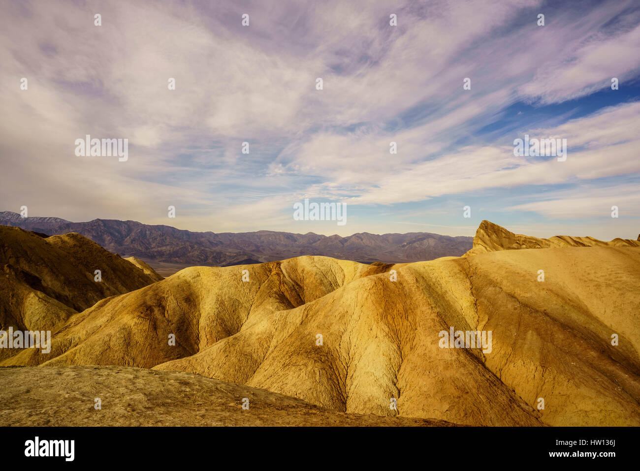 Death Valley in lights of sunrise or sunset Stock Photo - Alamy