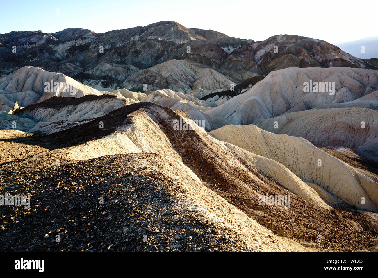 Death Valley in lights of sunrise or sunset Stock Photo - Alamy