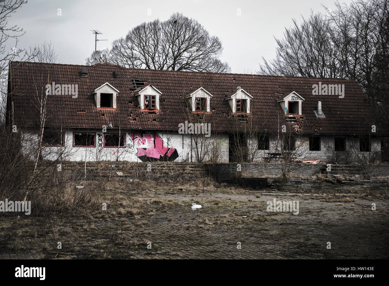 The old fun park. Shot in Denmark Stock Photo - Alamy