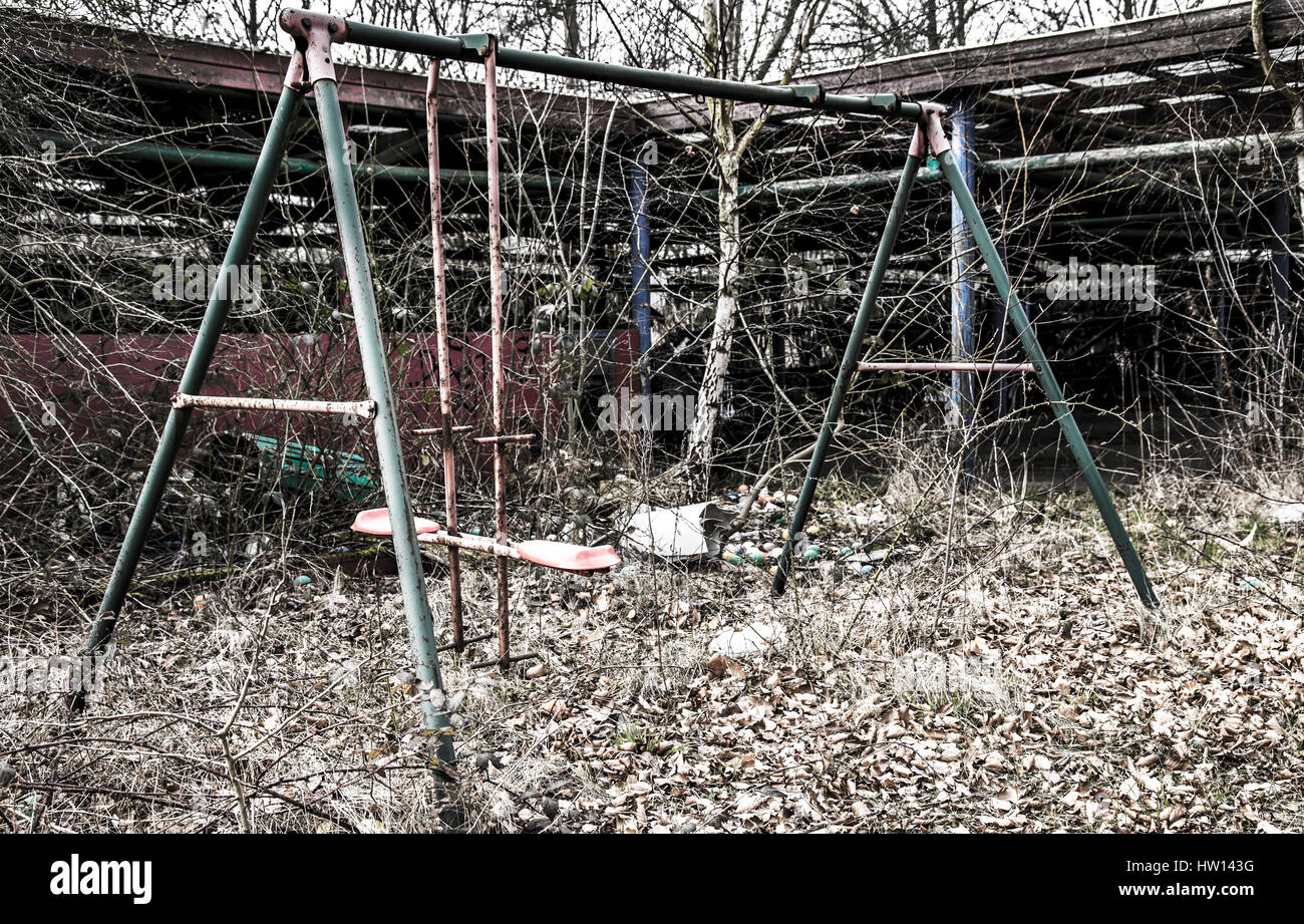 The old fun park. Shot in Denmark Stock Photo - Alamy