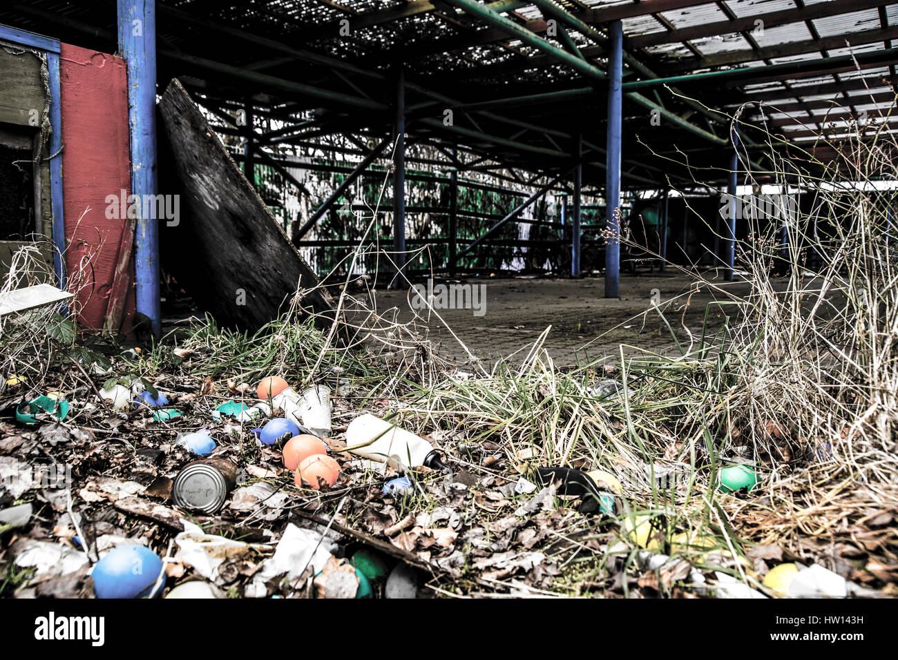 The old fun park. Shot in Denmark Stock Photo - Alamy