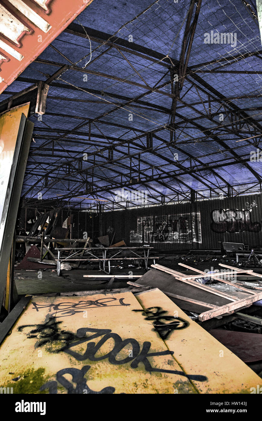 The old fun park. Shot in Denmark Stock Photo - Alamy