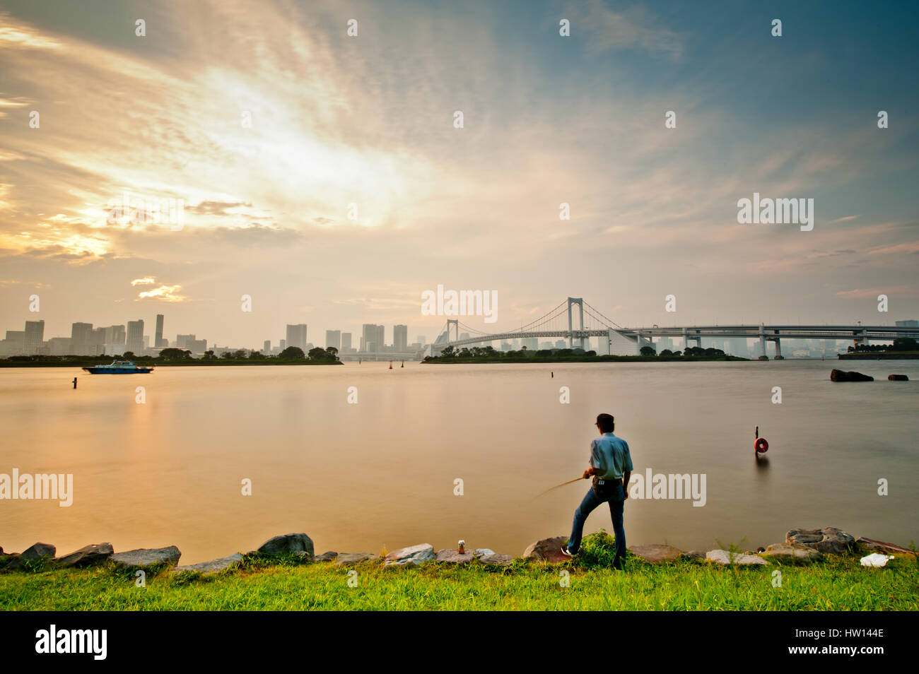 Golden fishing rod hi-res stock photography and images - Alamy