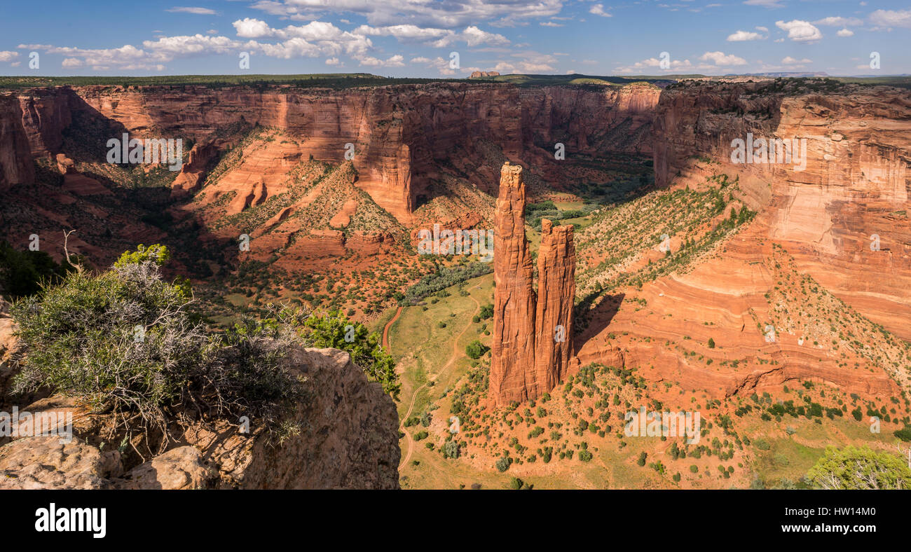 Spider Rock in Canyon de Chelly National Monument, Arizona Stock Photo ...
