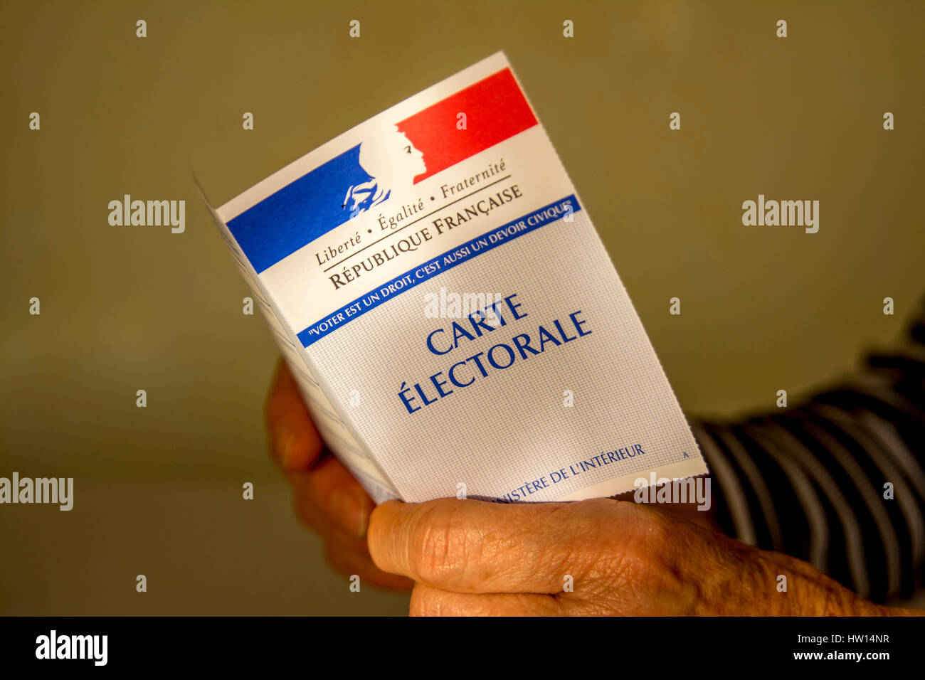 French election card hi-res stock photography and images - Alamy