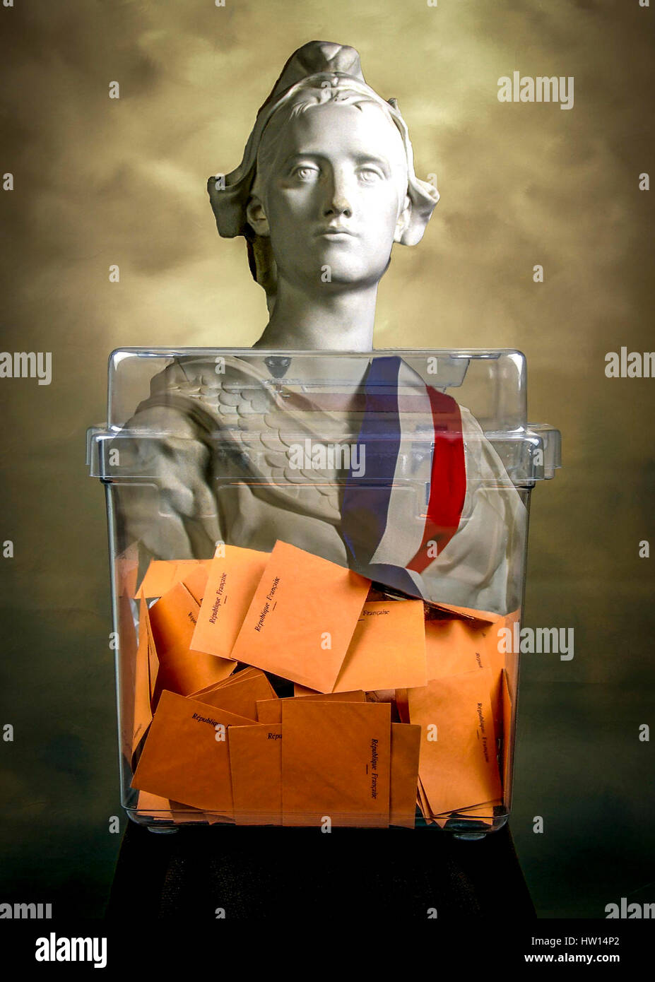 Statue of Marianne, national symbol of the French Republic Stock Photo ...