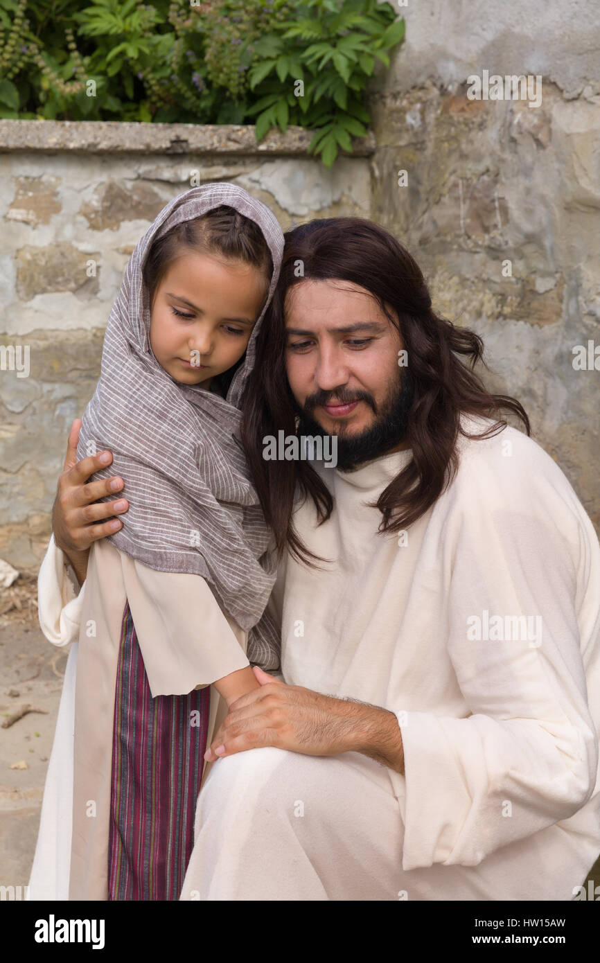 Jesus Christ Smiling With Children