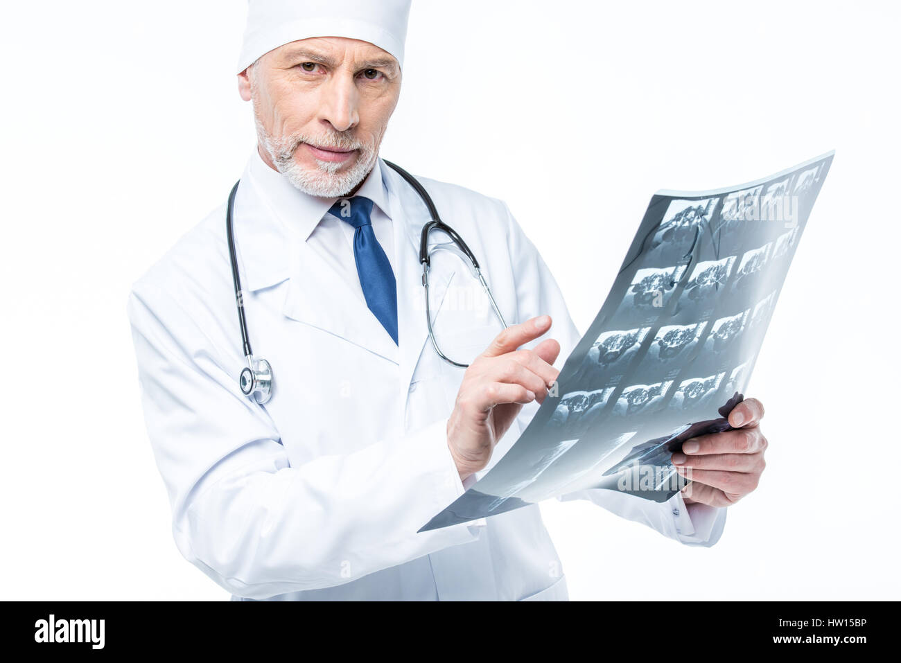 Doctor holding x-ray image Stock Photo - Alamy