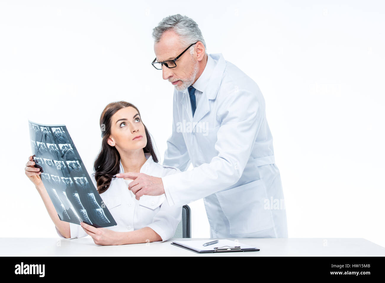 Doctors with x-ray image Stock Photo - Alamy