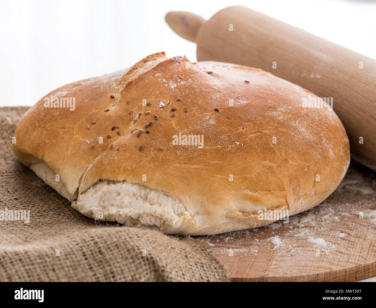 Round bun hi-res stock photography and images - Alamy