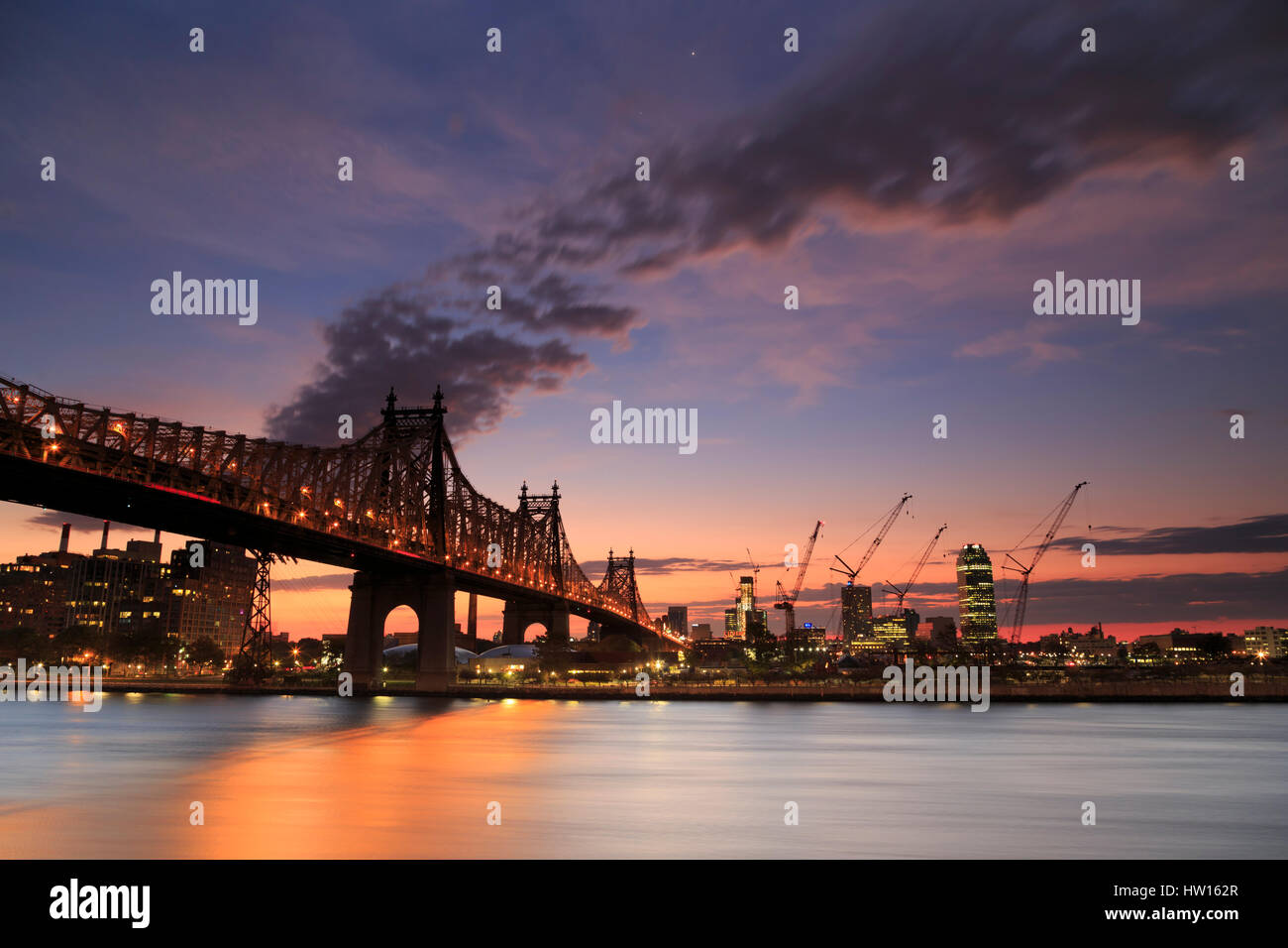 USA, New York, New York City, Manhattan, Ed Koch Queensboro Bridge ...