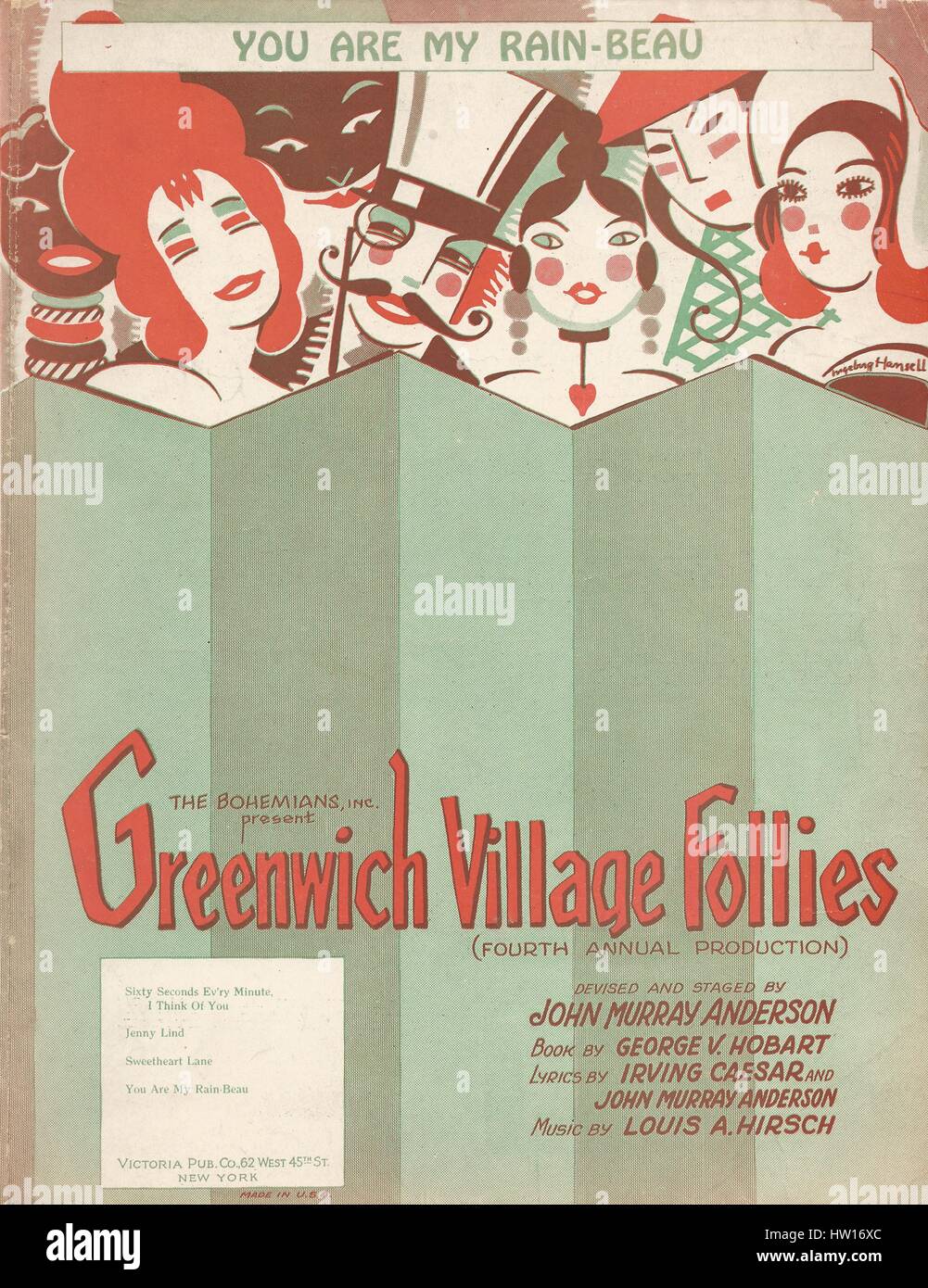 Vintage 1920s sheet music hi-res stock photography and images - Alamy