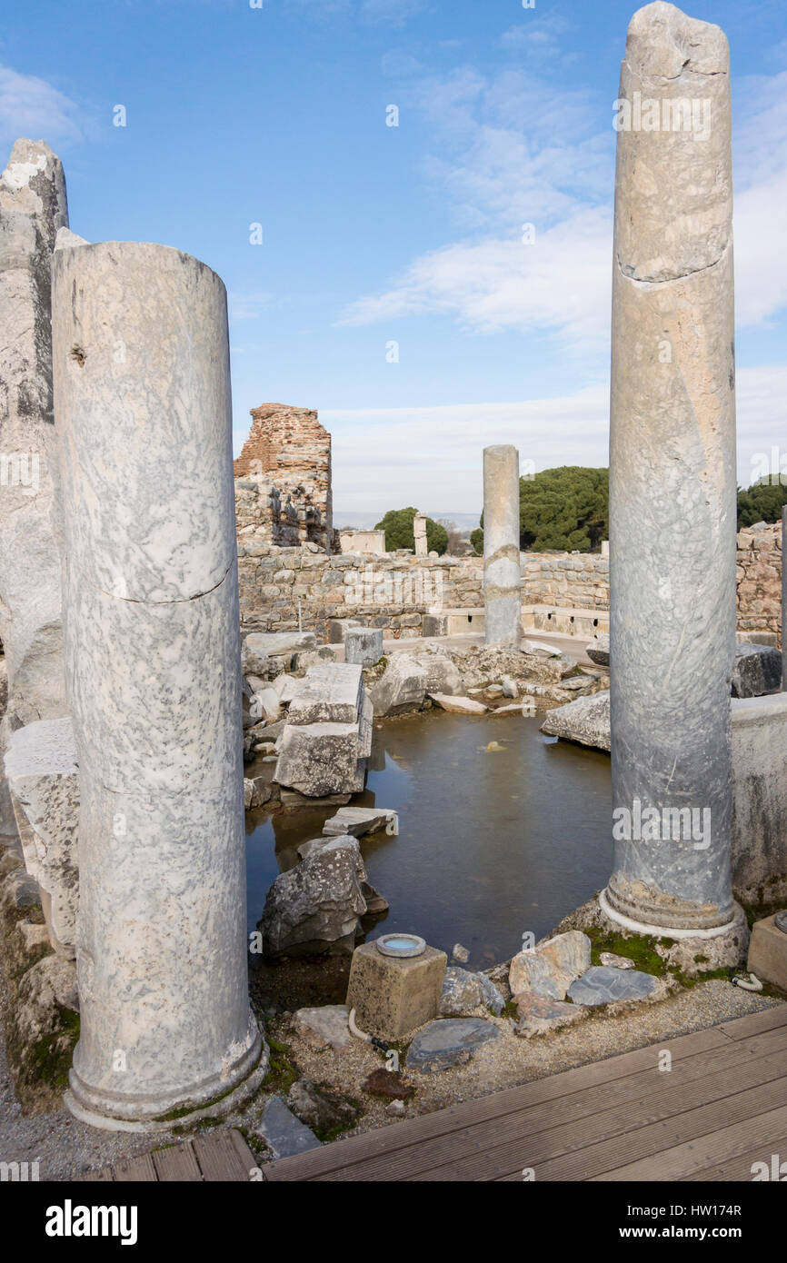 Scholistica baths and latrines in the ancient city of Ephesus in Selcuk ...
