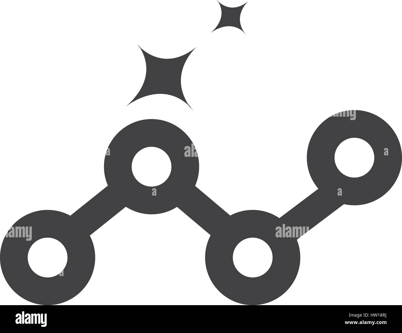 Graph line data analysis icon Stock Vector Image & Art - Alamy
