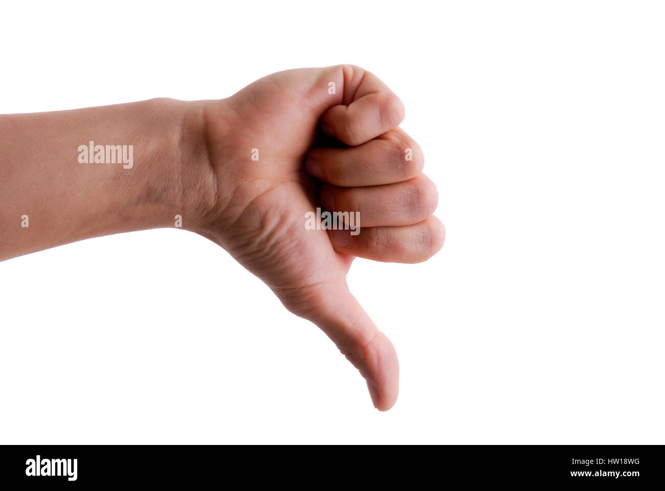 Daumen runter symbol hi-res stock photography and images - Alamy