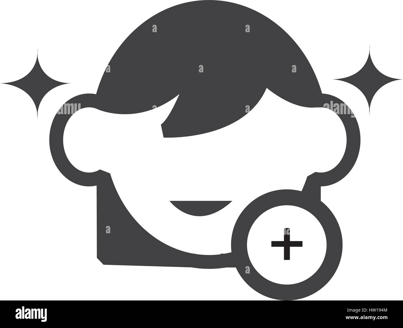 beautiful skin no acne plus icon Stock Vector Image & Art - Alamy