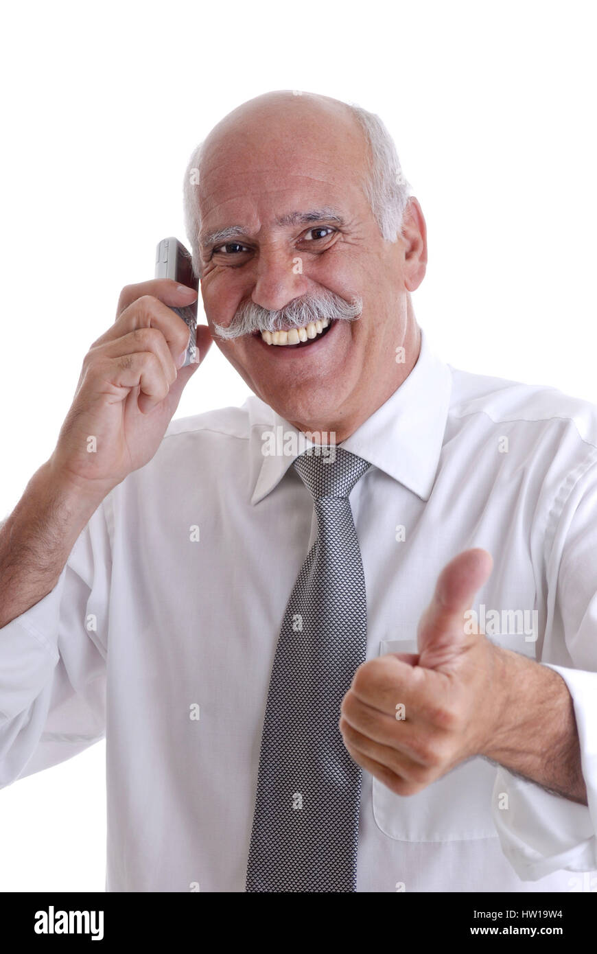Successful telephone call, Erfolgreiches Telefongespr‰ch Stock Photo ...