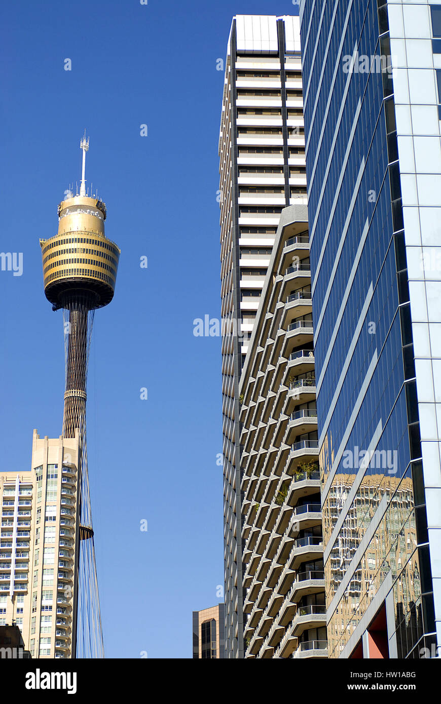 Sydney Tower - Australia, Sydney Tower - Australien Stock Photo - Alamy
