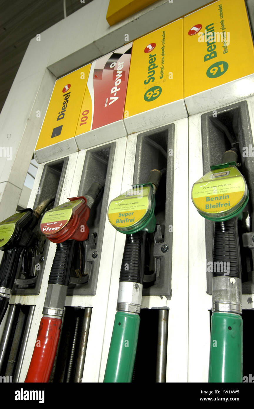 Filling station - gas station, Tankstelle - gas station Stock Photo - Alamy