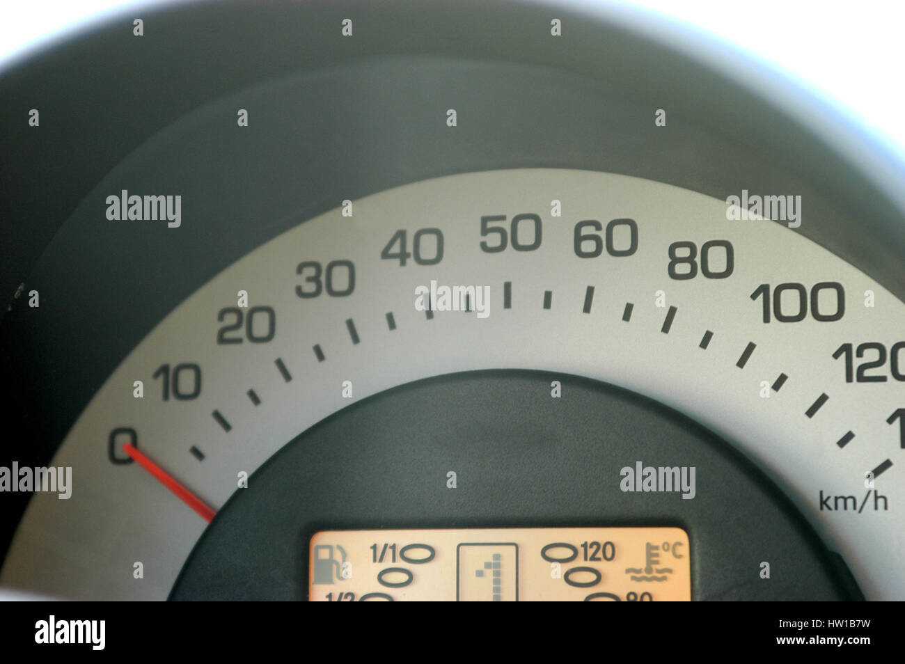 Speedometer in a car, Tachometer in einem Auto Stock Photo - Alamy