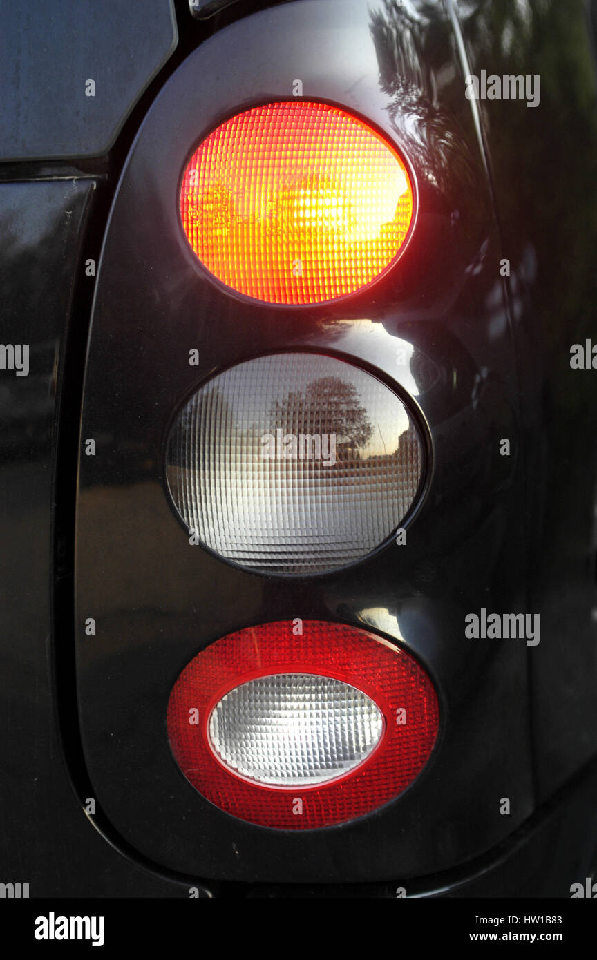 Back lights in the car, R¸cklichter am Auto Stock Photo - Alamy