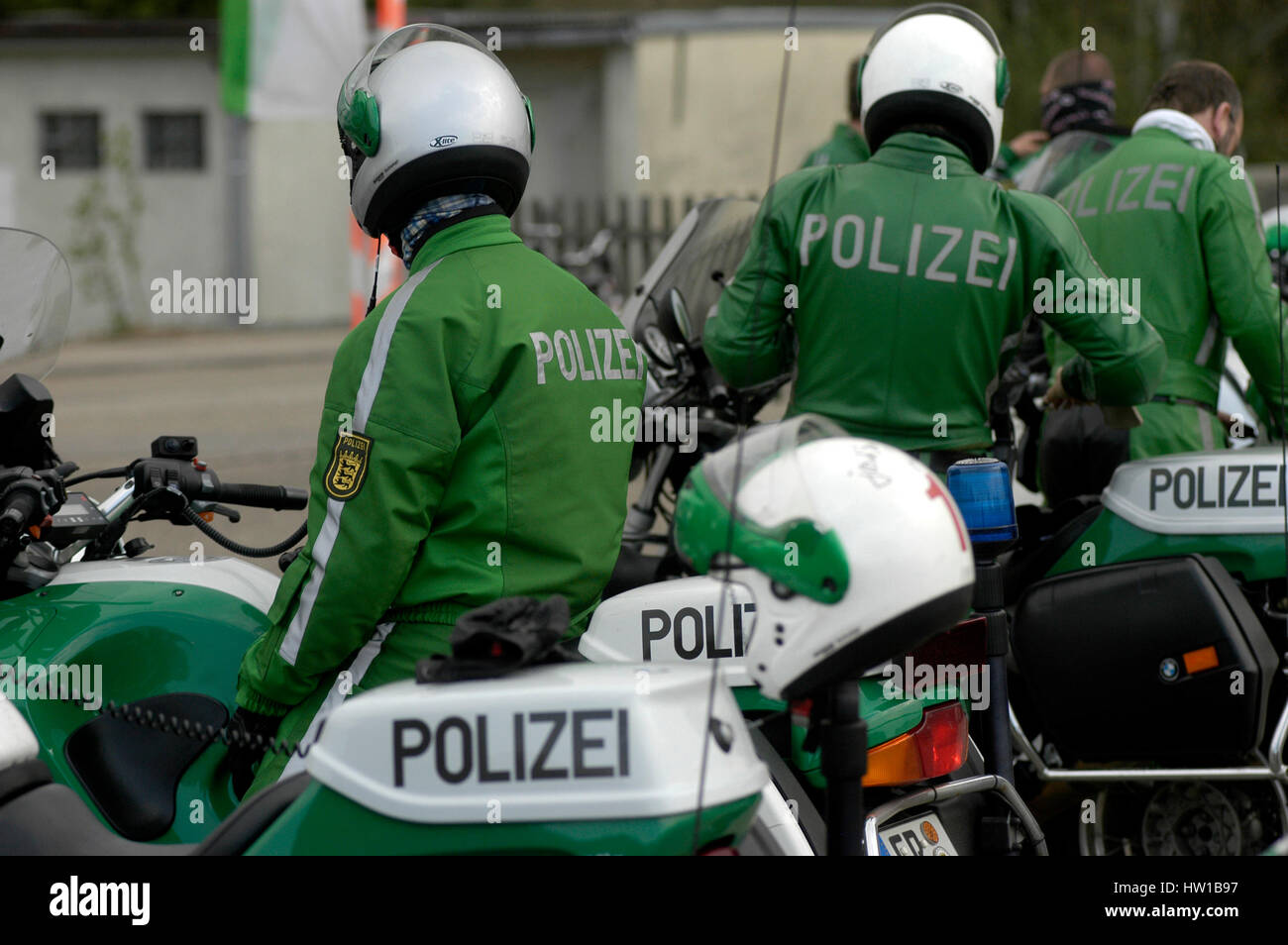 Police motorcycle, Polizei Motorrad Stock Photo - Alamy