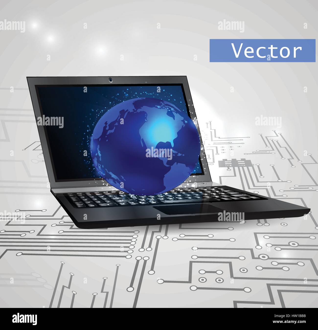 vector laptop isolated on white background Stock Vector Image & Art - Alamy
