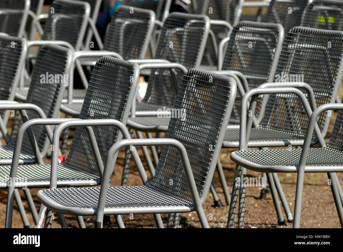Metall chair hi-res stock photography and images - Alamy